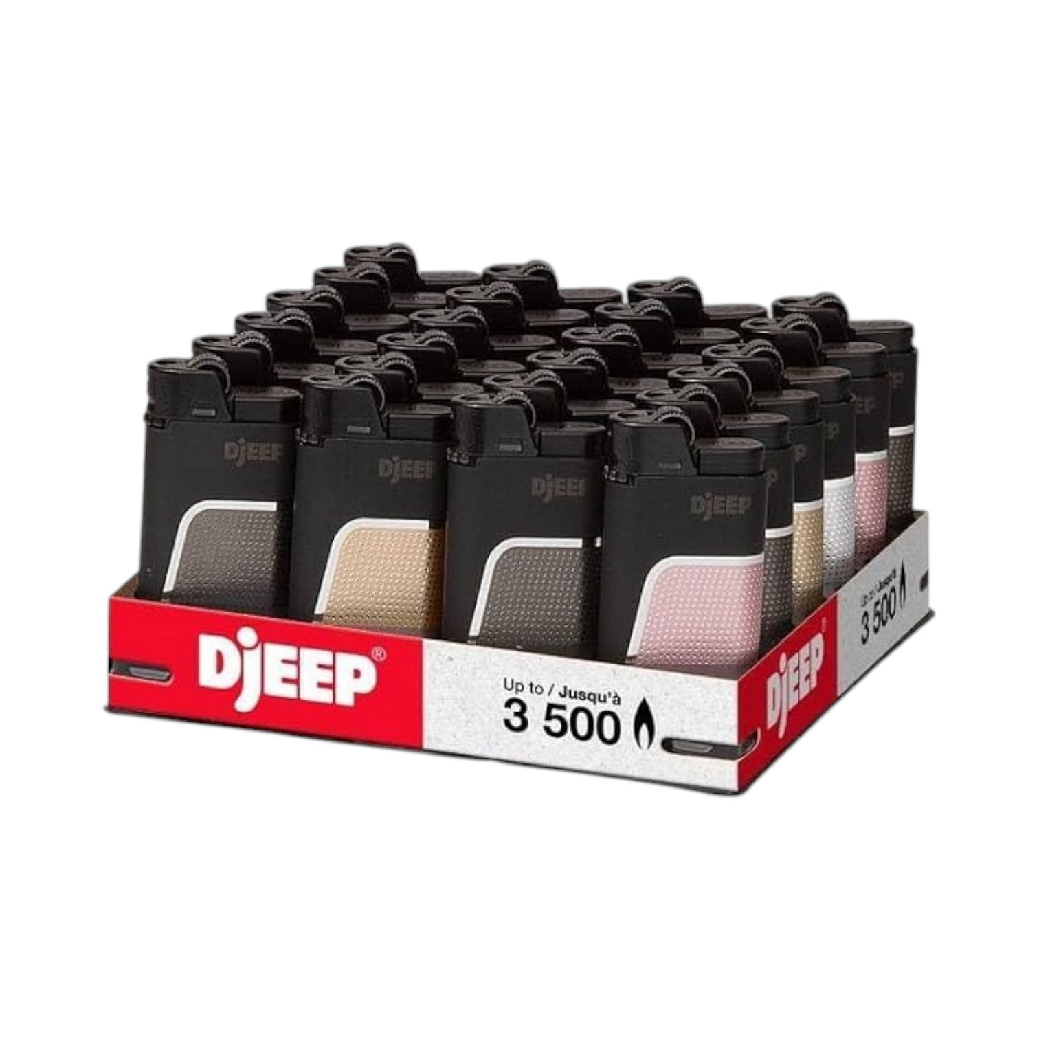 DJEEP Premium Lighters – 24 Pack – Reval Distributor