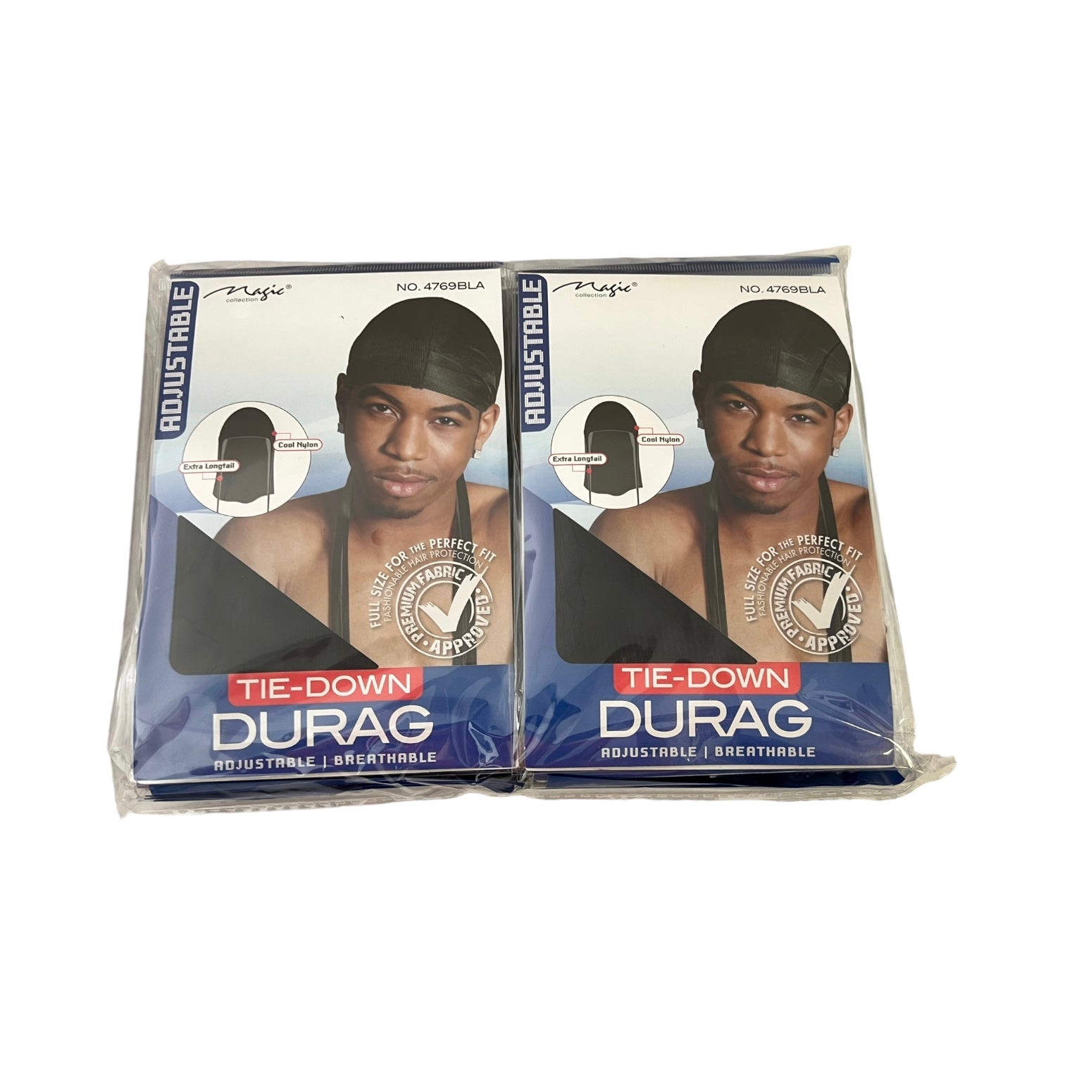 Durag Tie-Down Black | 12 Pack – Reval Distributor